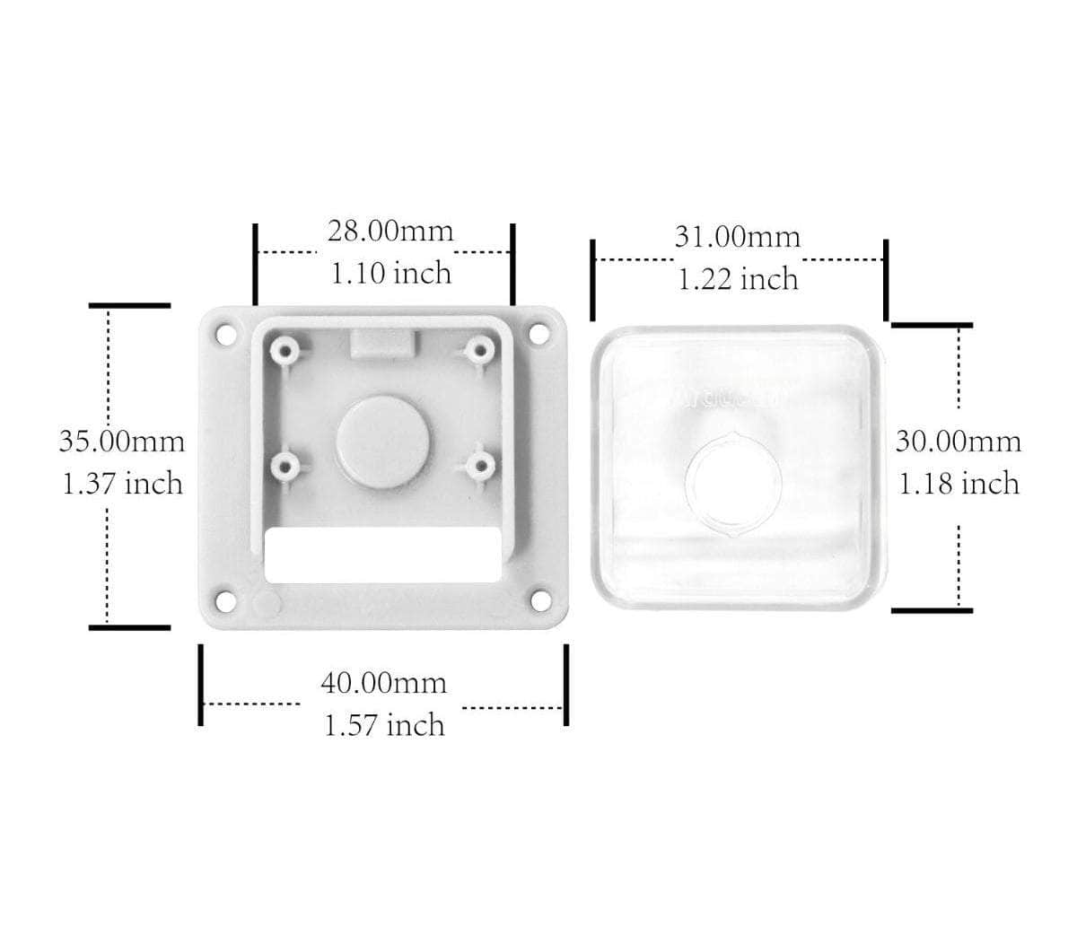 Arducam Acrylic Camera Enclosure Case for Raspberry Pi White U6270 ...