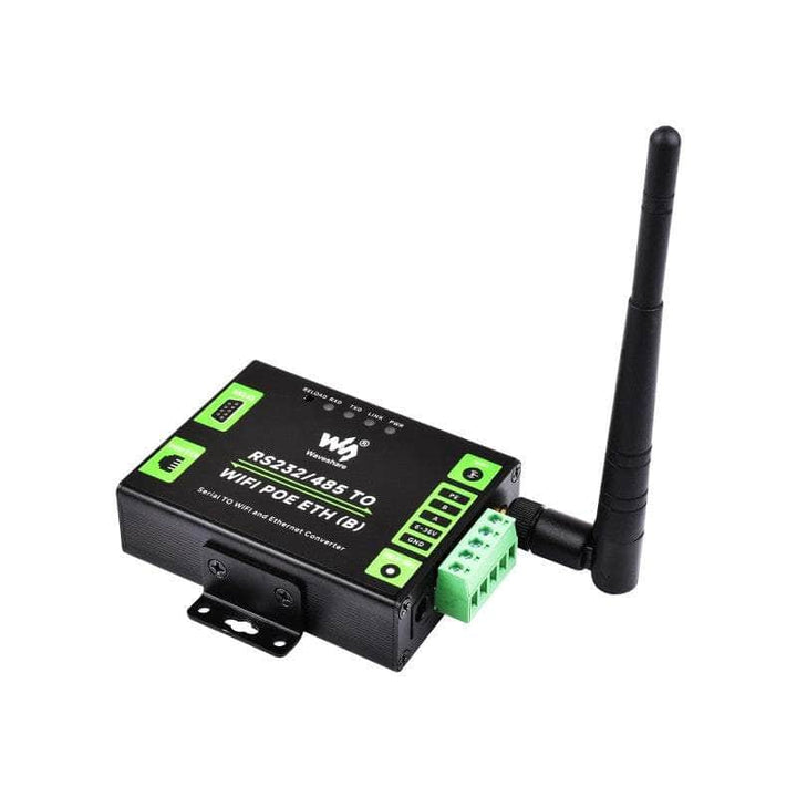 Industrial Serial Server RS232/485 To WiFi Ethernet, Modbus MQTT POE ...