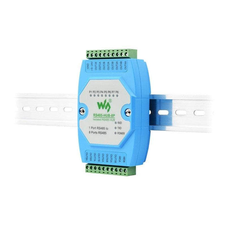 Isolated 8-ch RS485 Hub DIN Rail – IOT Store
